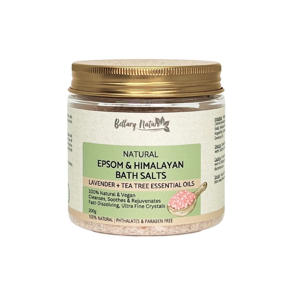 Natural Epsom & Himalayan Bath Salts 200g - Bellary Nature