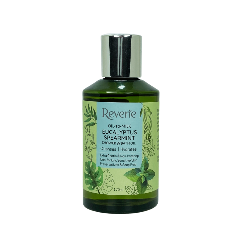 Eucalyptus Spearmint Shower & Bath Oil 170ml - Bellary Nature