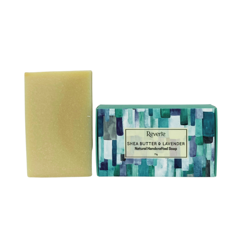 Shea Butter & Lavender Natural Soap Bar (75g) - Bellary Nature